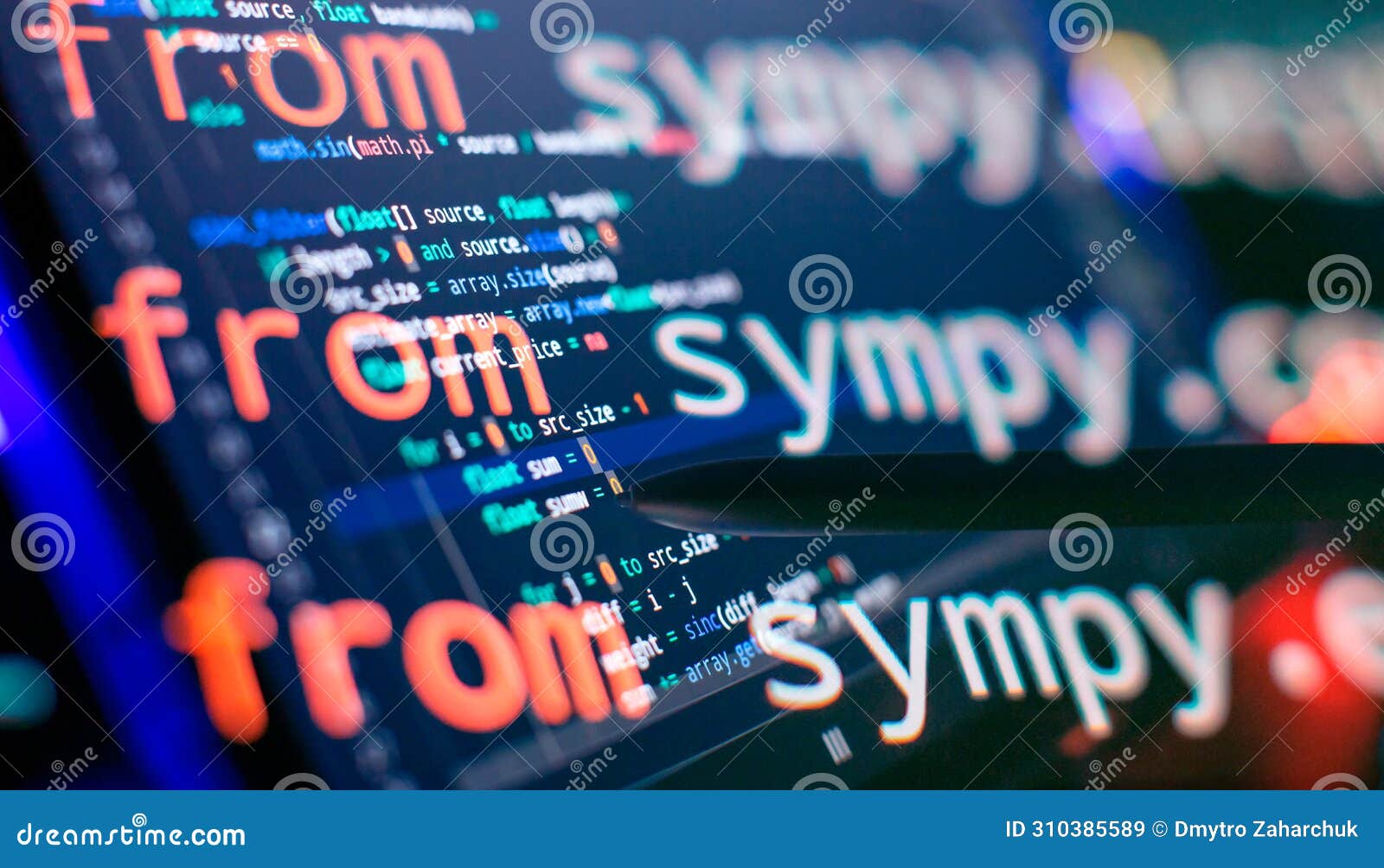 Coding Script Text On Screen Notebook Closeup Photo Running Computer