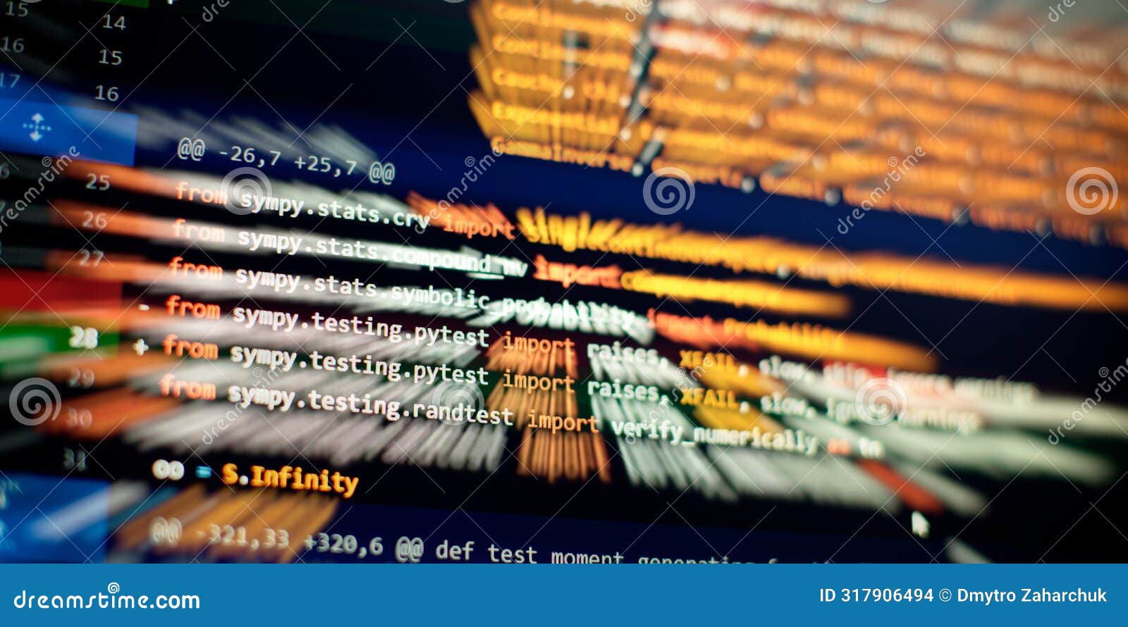Coding Script Text On Screen Notebook Closeup Photo Running Computer