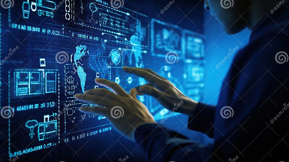 Coding Software Developer Work Stock Image Image Of Background Script 289016817