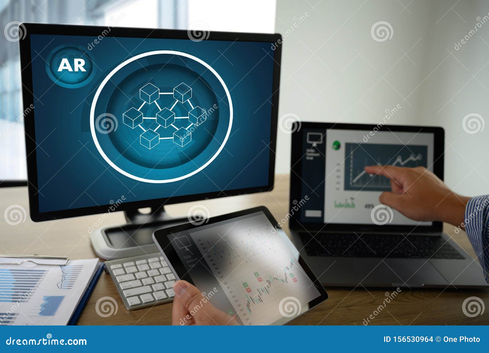 Coding Software Developer Work with AR Developing Programmer Team ...