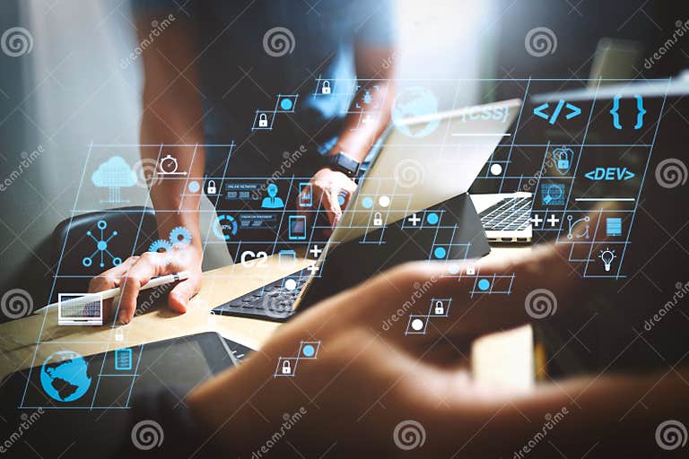 Coding Software Developer Work With Ar New Design Dashboard Computer