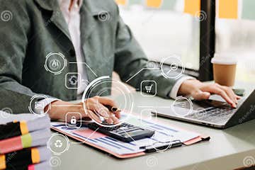 Coding Software Developer Work with Augmented Reality Dashboard Computer Icons with Responsive ...