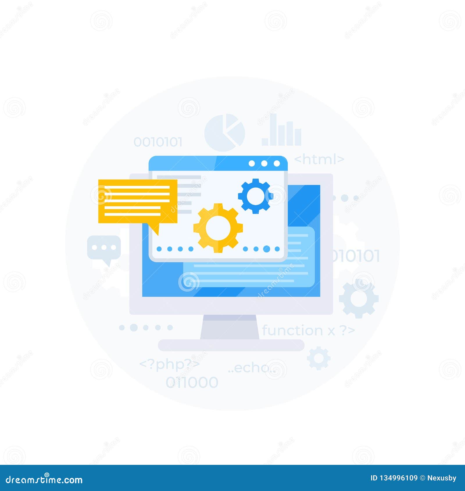 Coding Software Development App Integration Stock Vector Illustration Of Coding Page 134996109