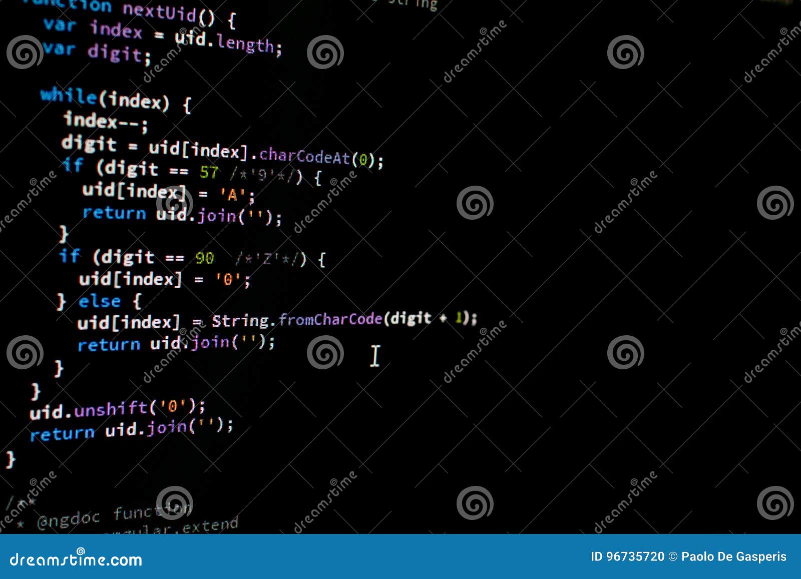 Coding Software. while Loop in Software Stock Photo - Image of ...