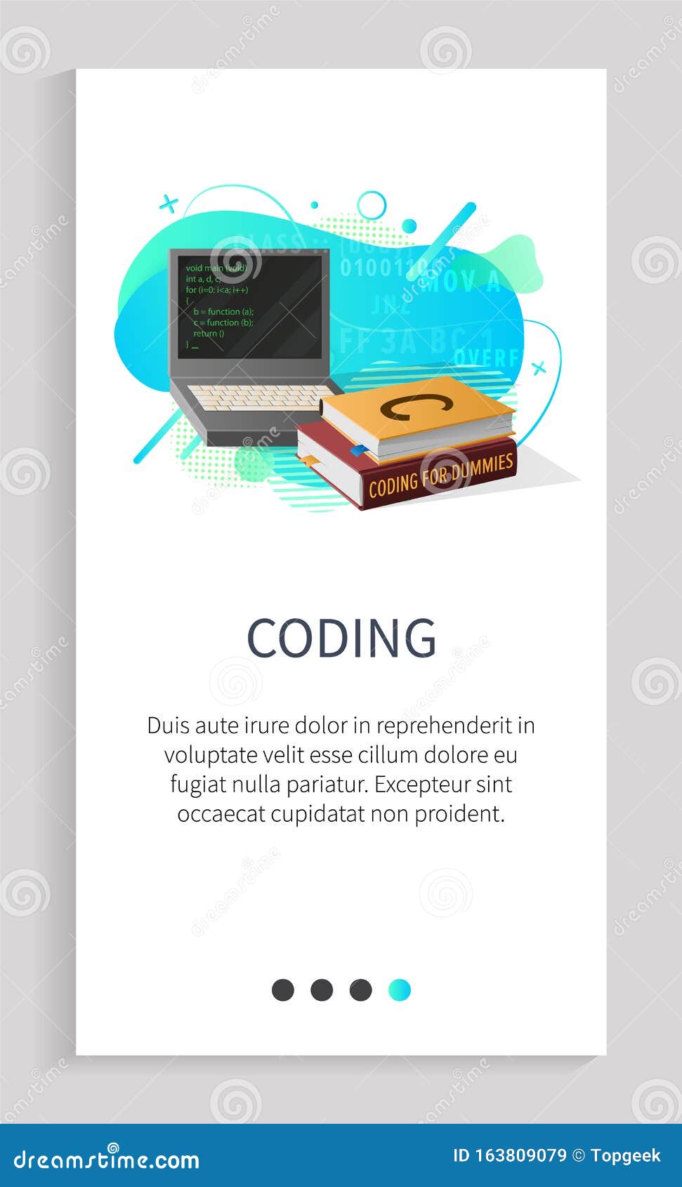 Coding Discipline in School or University Course Stock Vector ...