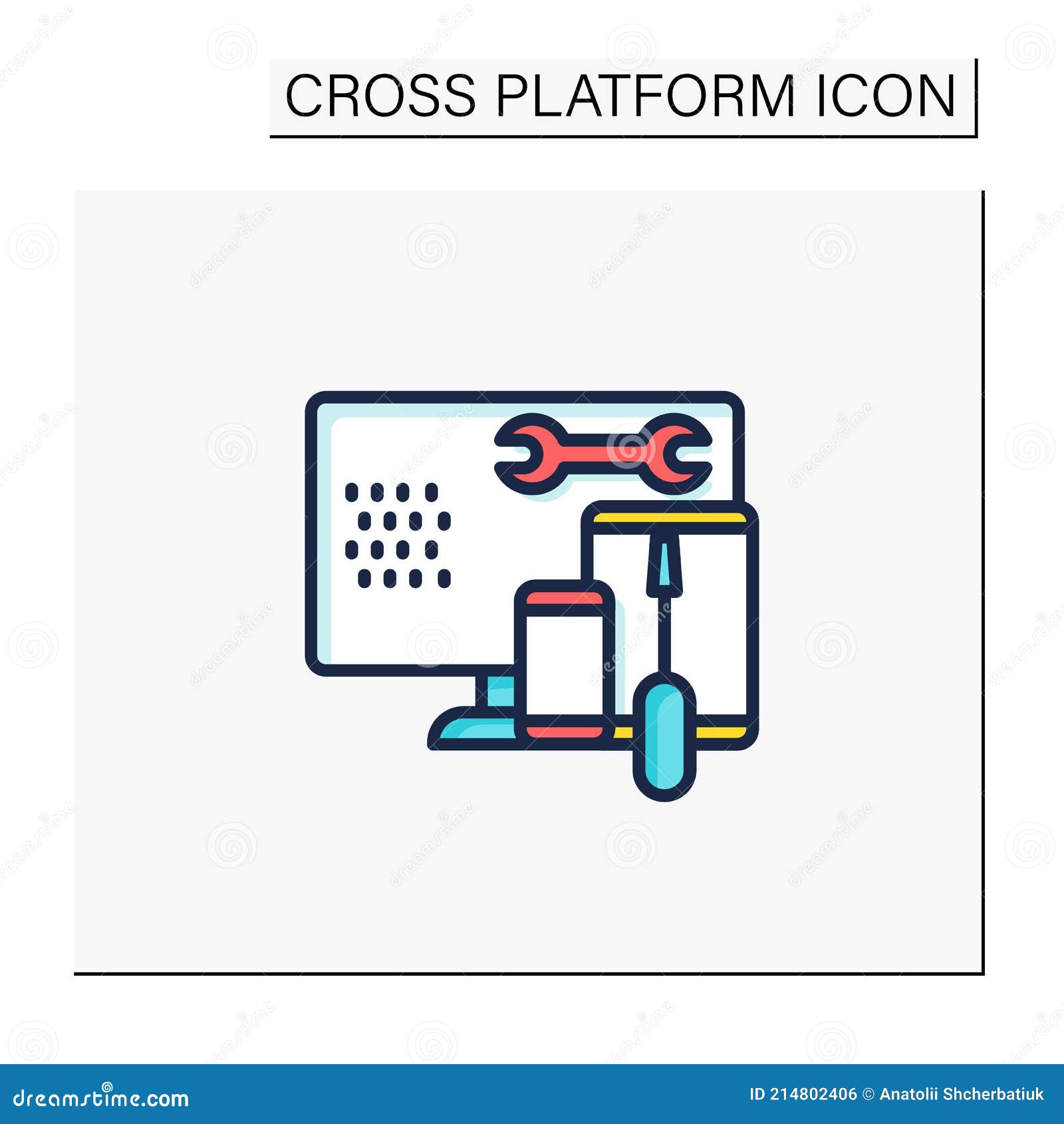 Coding toolkit color icon stock vector. Illustration of application ...