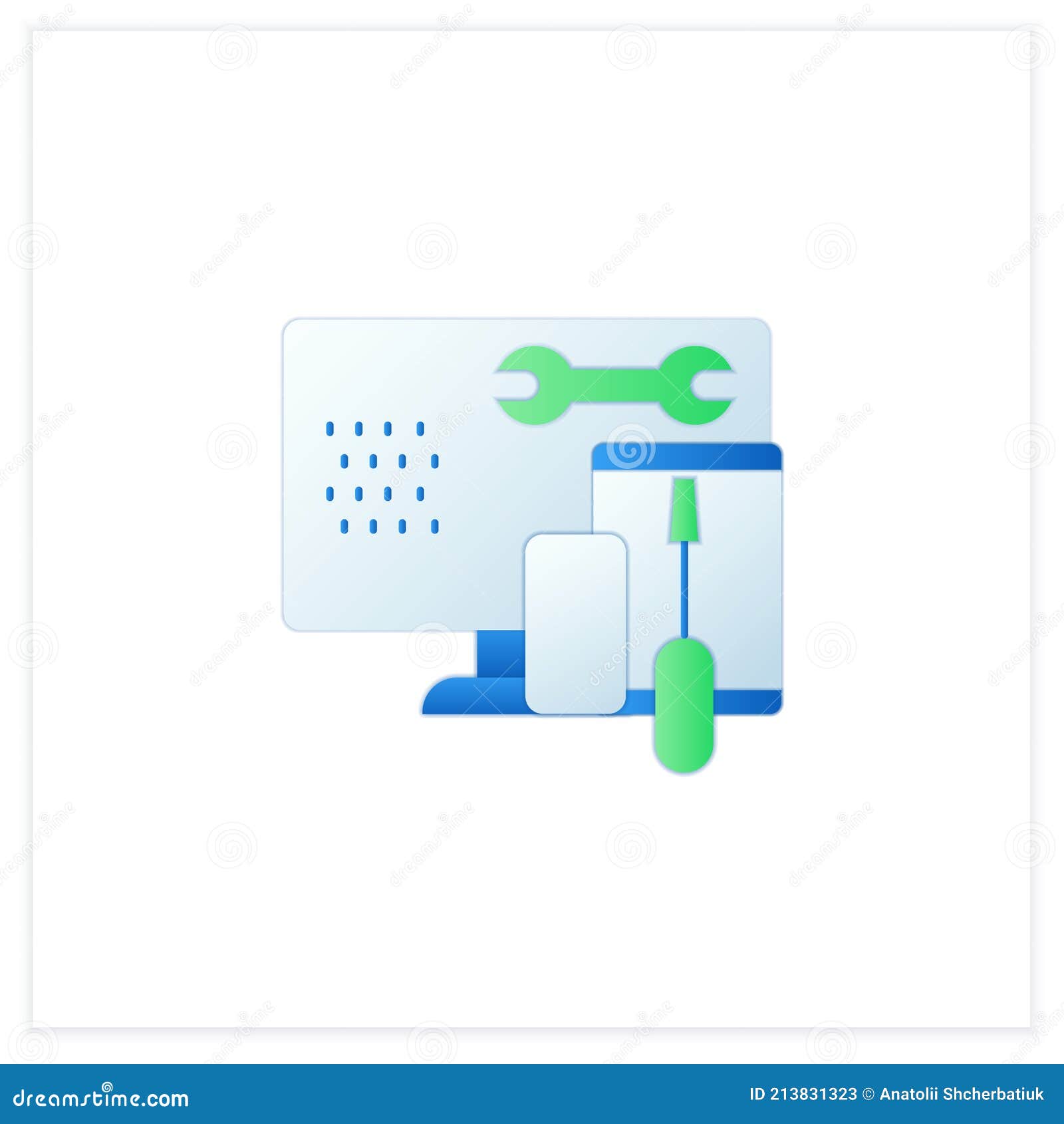 Coding toolkit flat icon stock vector. Illustration of application ...