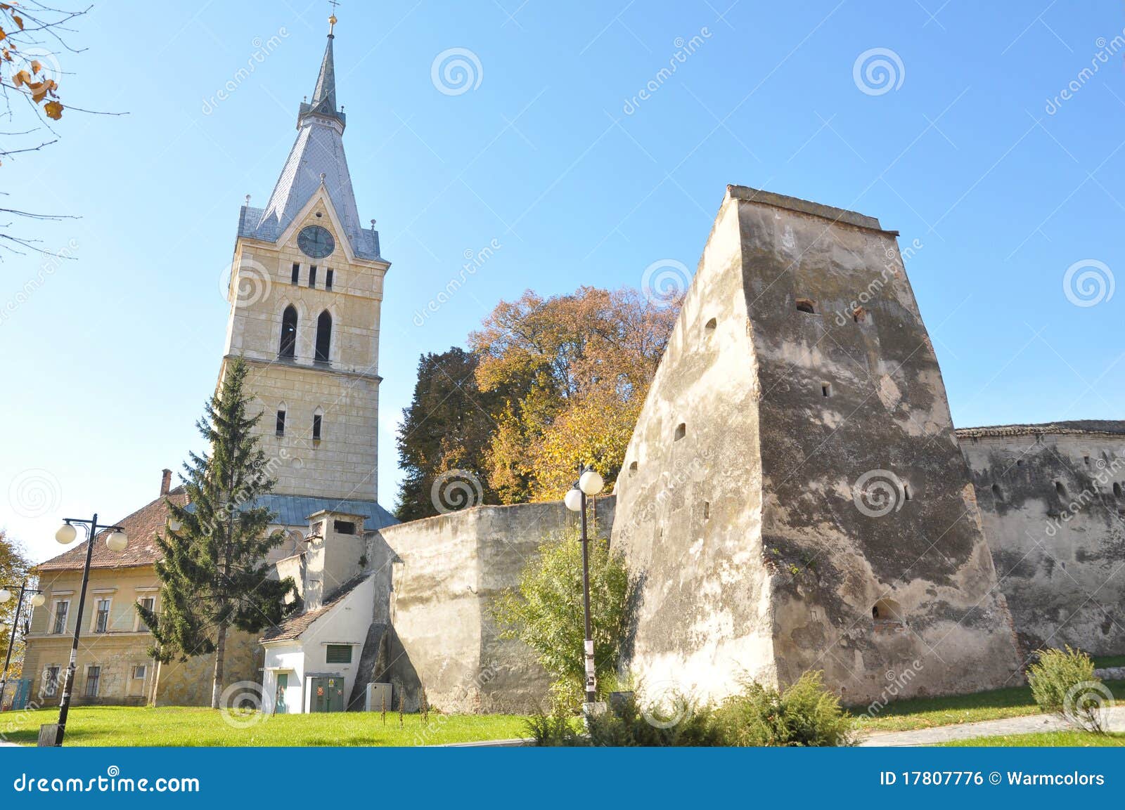 Codlea fortress stock photo. Image of romania, transylvania - 17807776