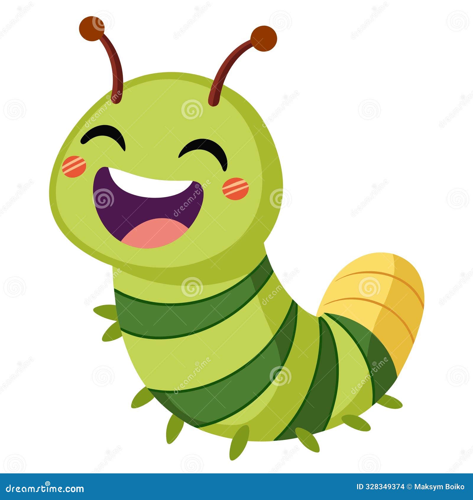 Codling Moth angry kawaii stock illustration. Illustration of moth ...