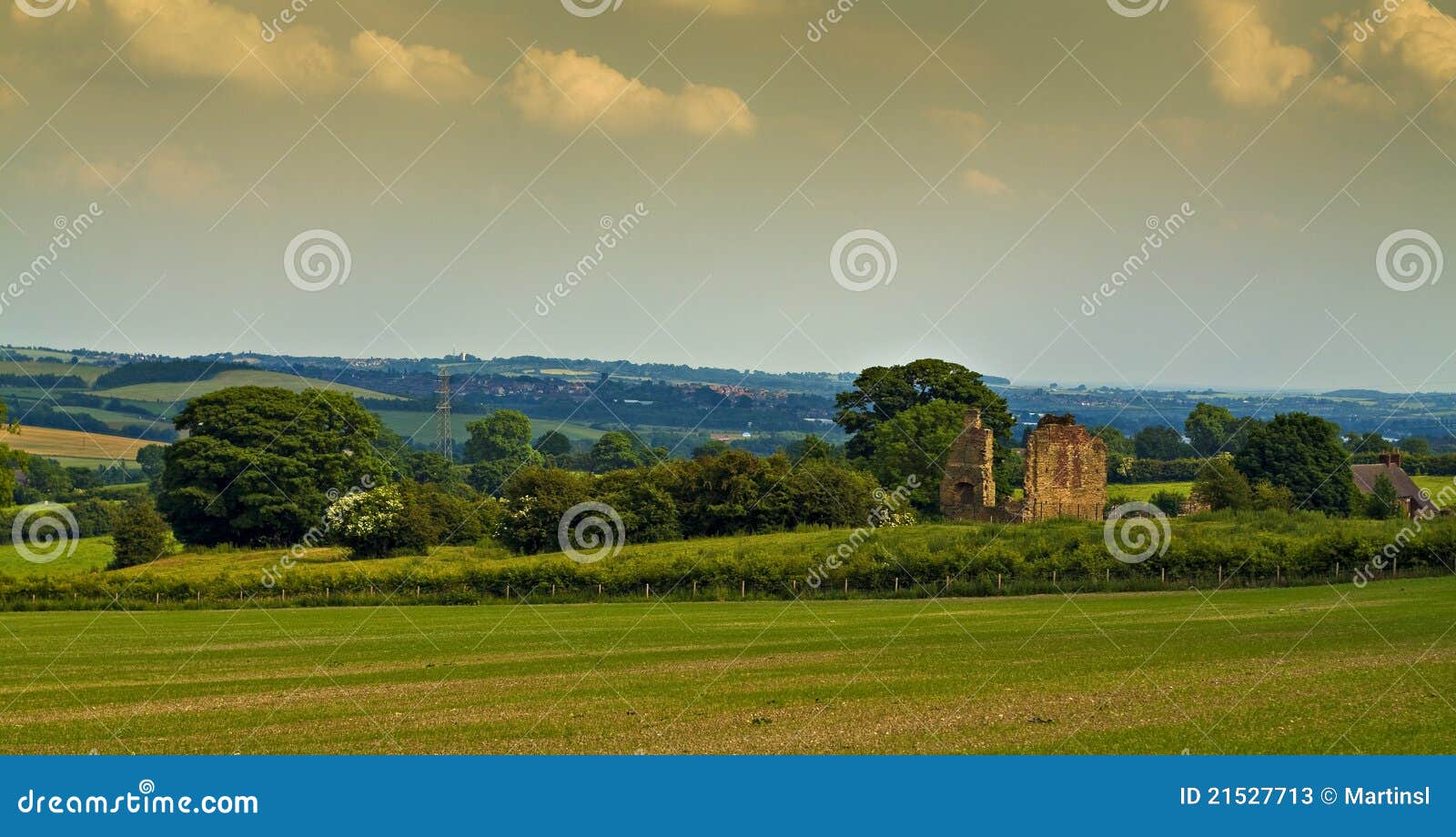 Codnor castle ruins. stock image. Image of stone, color - 21527713