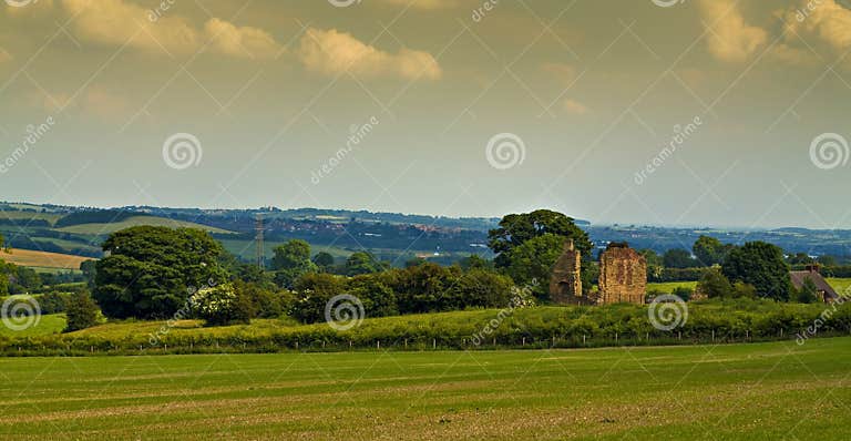 Codnor castle ruins. stock image. Image of stone, color - 21527713