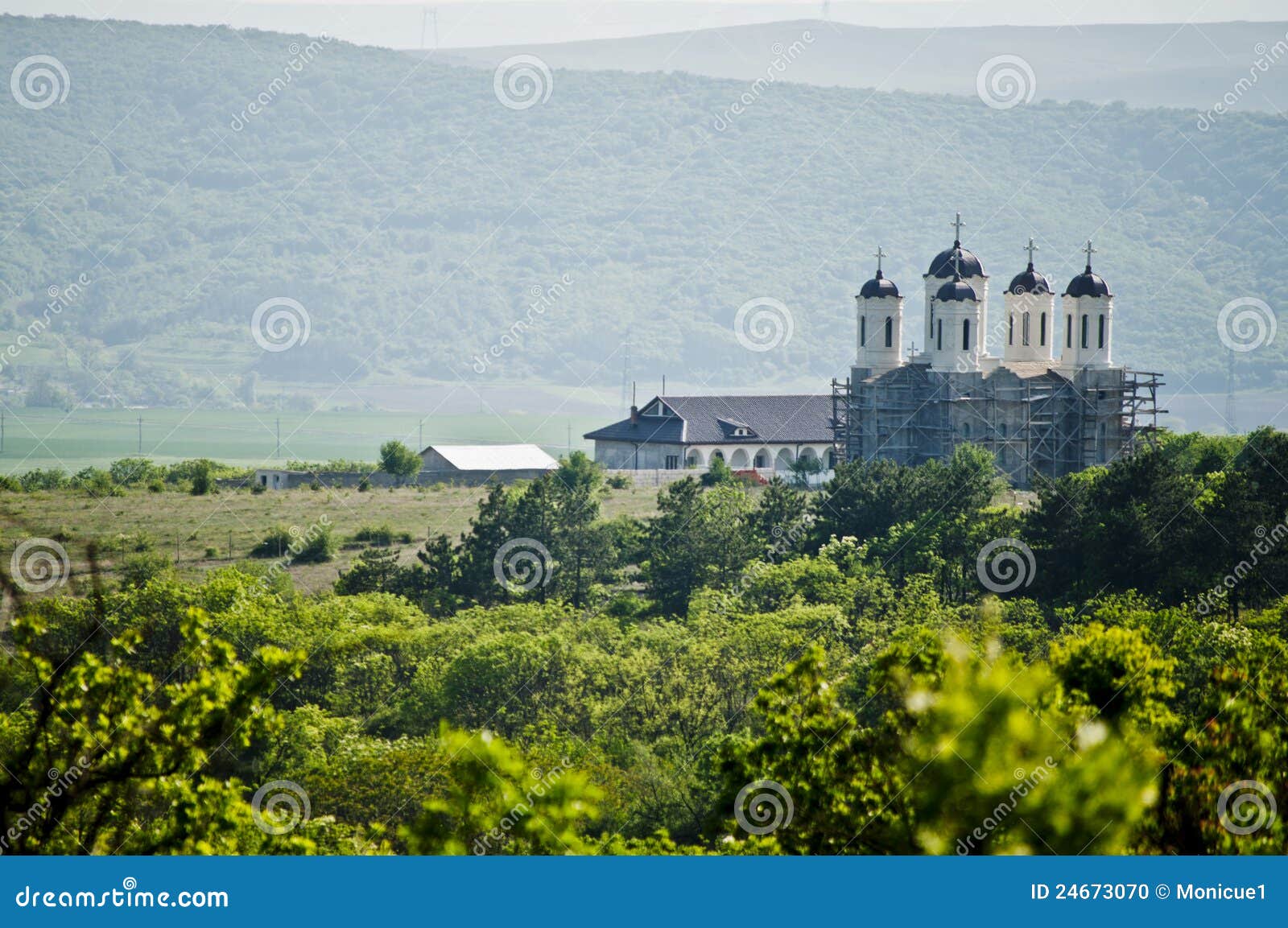 Codru Monastery, Romania stock photo. Image of curtea - 24673070