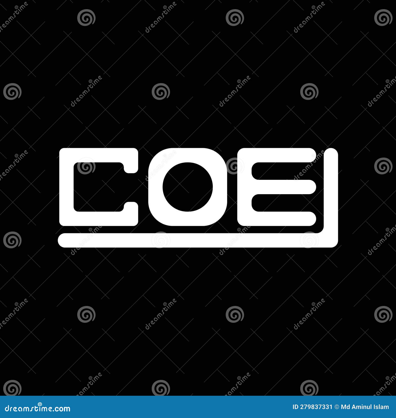 COE Letter Logo Creative Design with Vector Graphic, COE Stock Vector ...