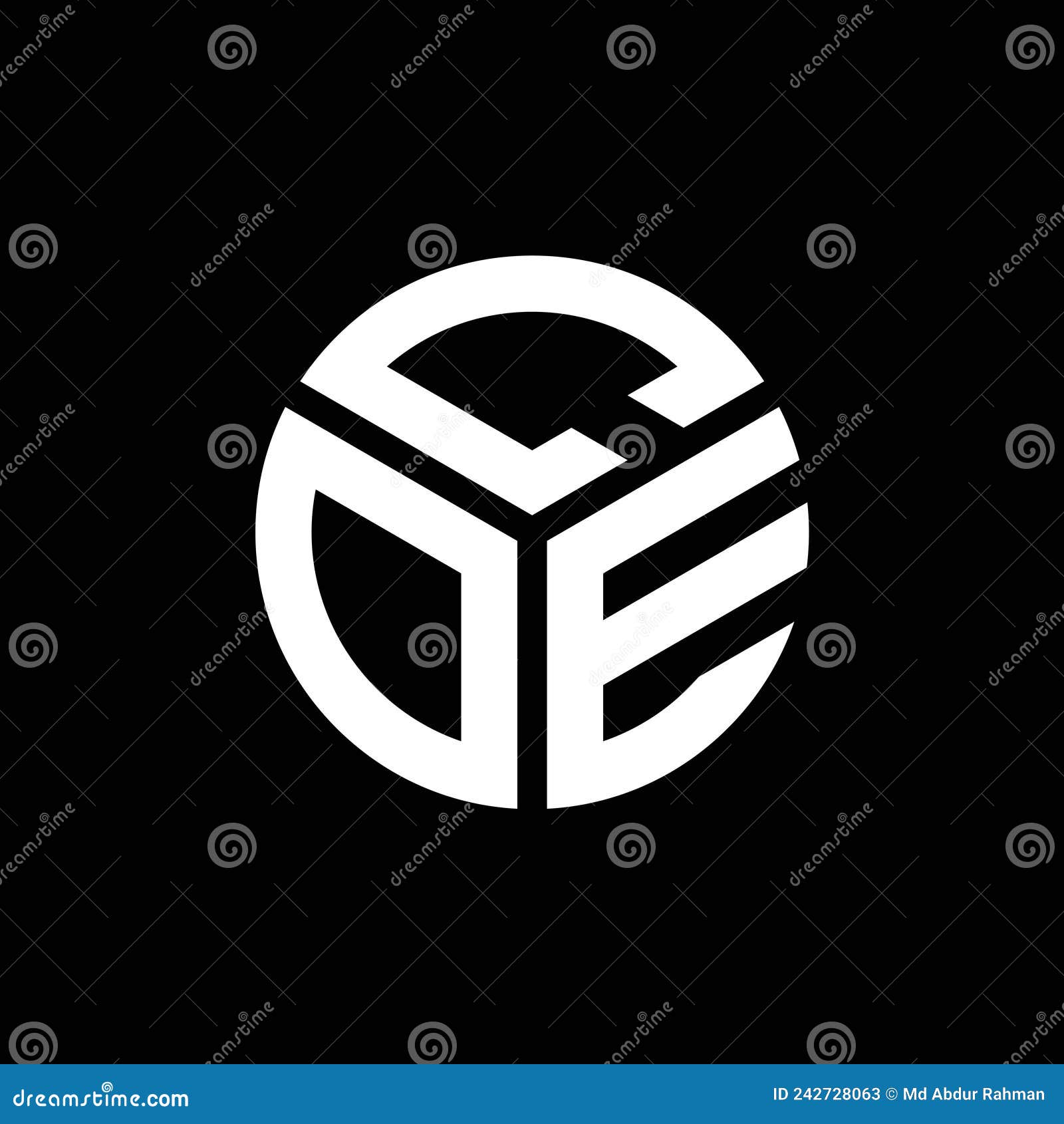 COE Letter Logo Design On Black Background. COE Creative Initials ...