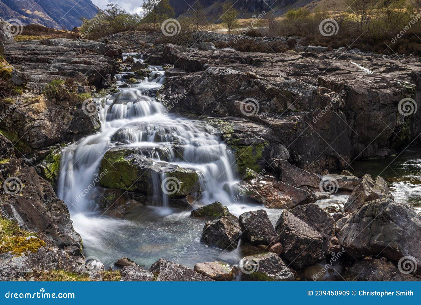 Coe River Waterfall stock image. Image of rock, exposure - 239450909