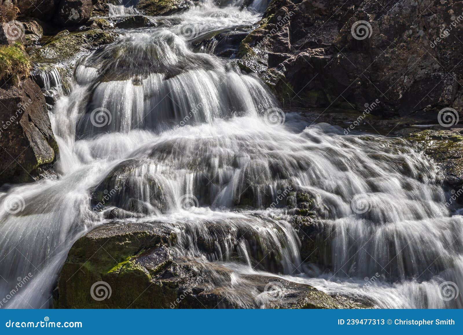 Coe River Waterfall stock image. Image of moody, landscape - 239477313