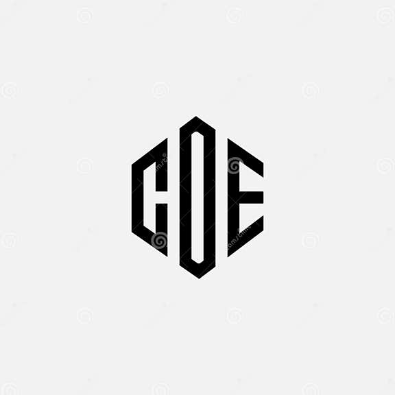 COE Shield Abstract Monogram Letter Mark Vector Logo Stock Vector ...
