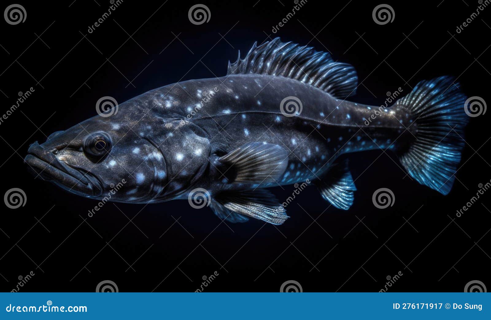 A Beautiful Photograph of the Coelacanth Stock Illustration ...