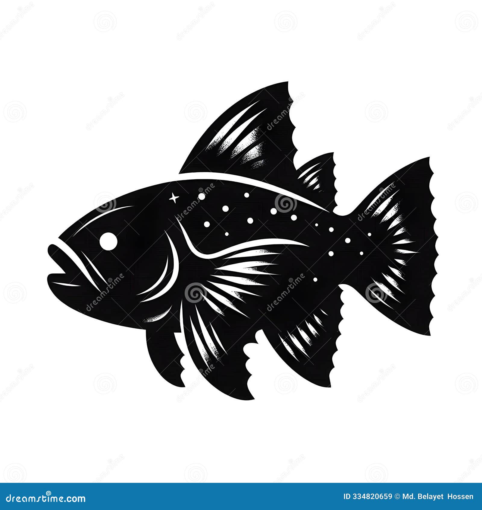 Coelacanth Fish Illustration, Drawing, Engraving, Ink, Line Art, Vector ...
