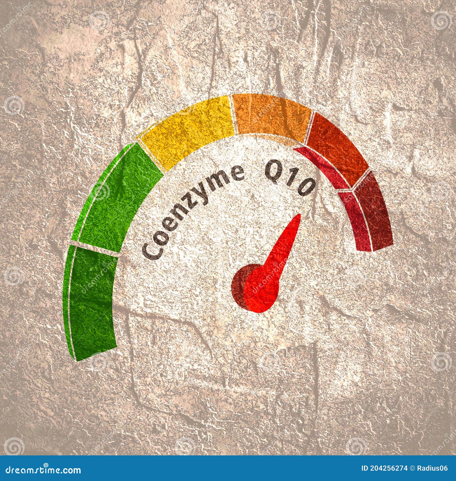 Coenzyme Q10 Measuring Process Stock Illustration - Illustration of ...