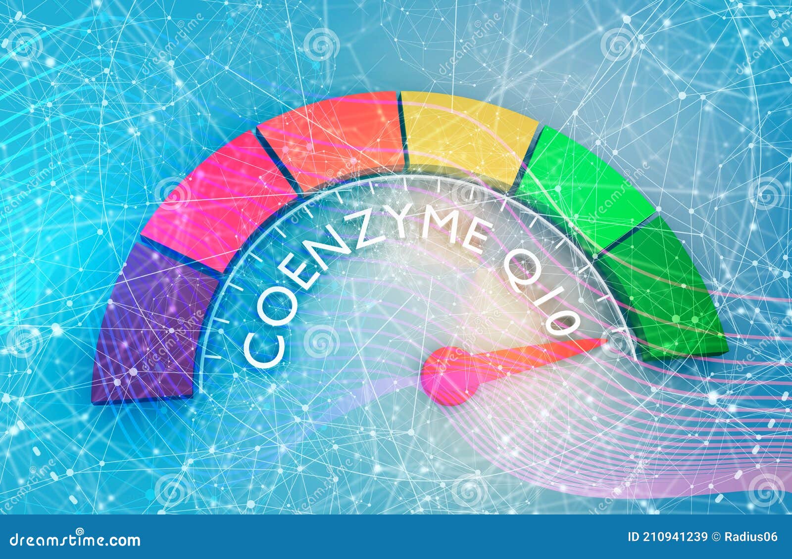 Coenzyme Q10 Measuring Process Stock Illustration - Illustration of ...