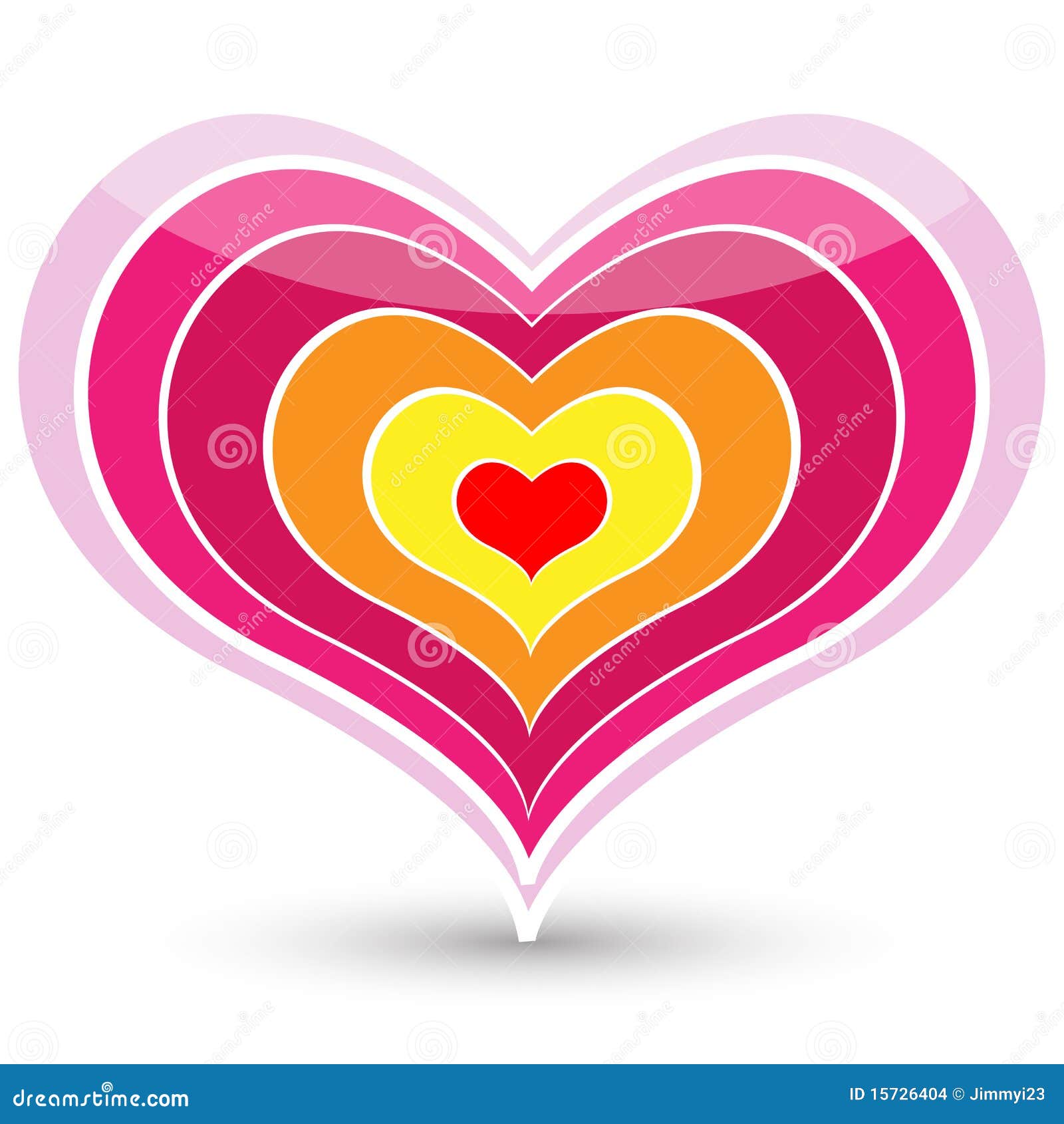 Coeur illustration de vecteur. Illustration of amour - 15726404