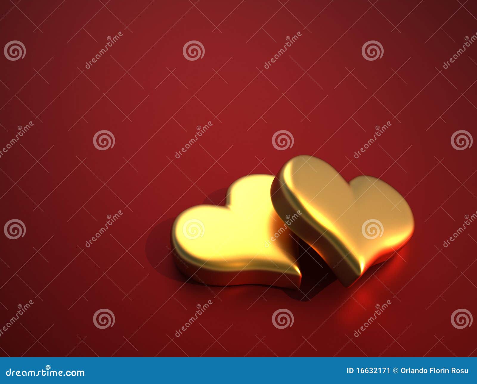 Coeur d'or illustration stock. Illustration du concept - 16632171