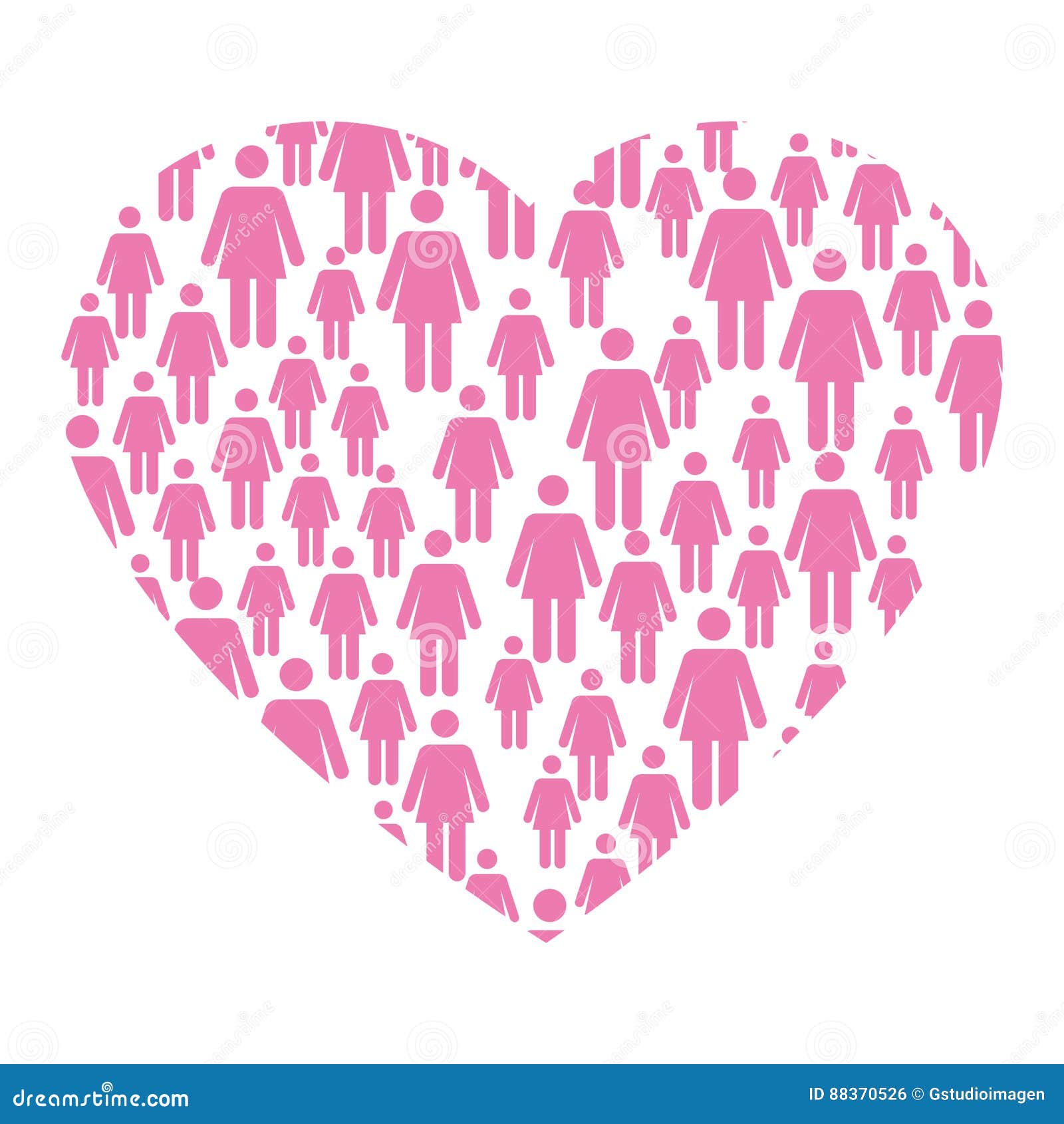 Coeur De Campagne De Cancer Du Sein Illustration de Vecteur ...