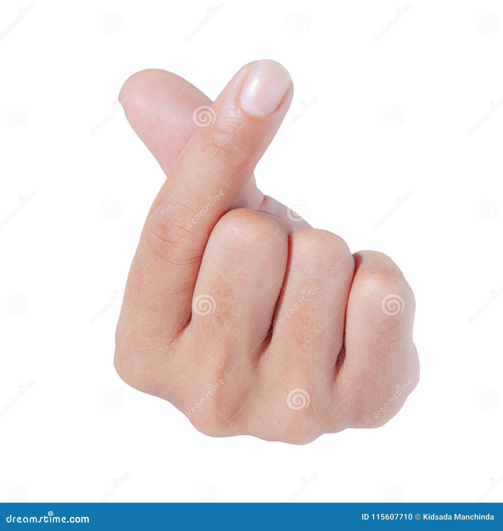 Coeur de doigt photo stock. Image du rouge, gens, amour - 115607710