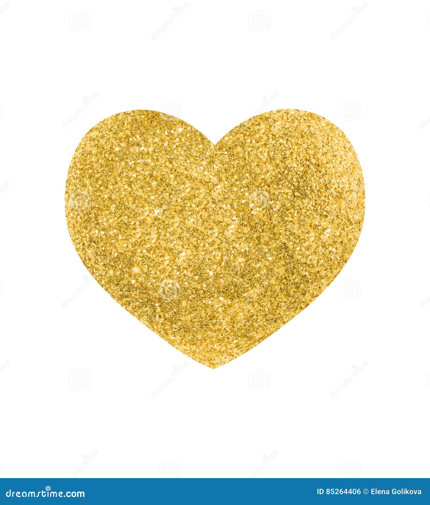 Coeur de vecteur d'or illustration de vecteur. Illustration du ...