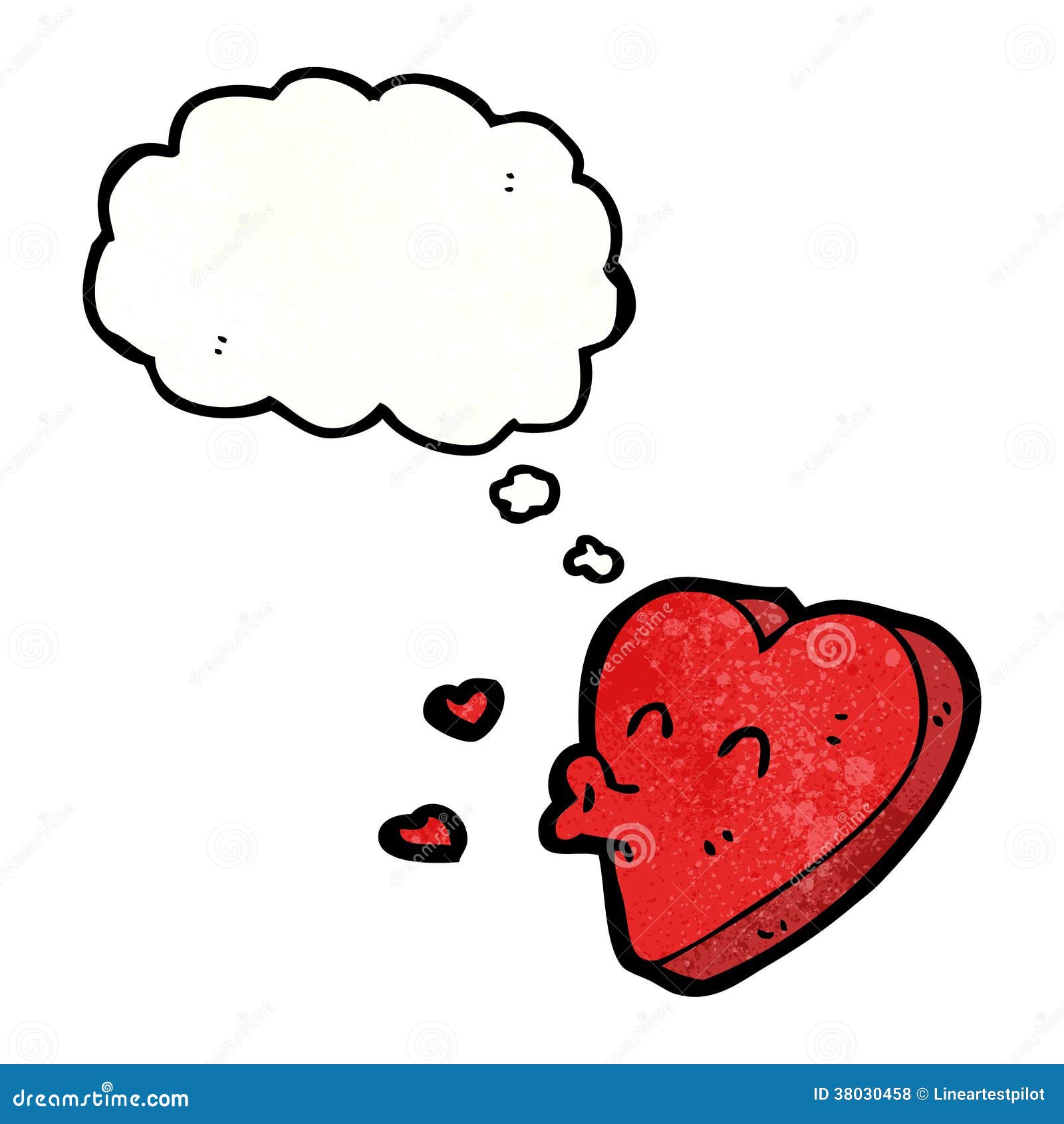 Coeur Drôle D'amour De Bande Dessinée Illustration de Vecteur ...