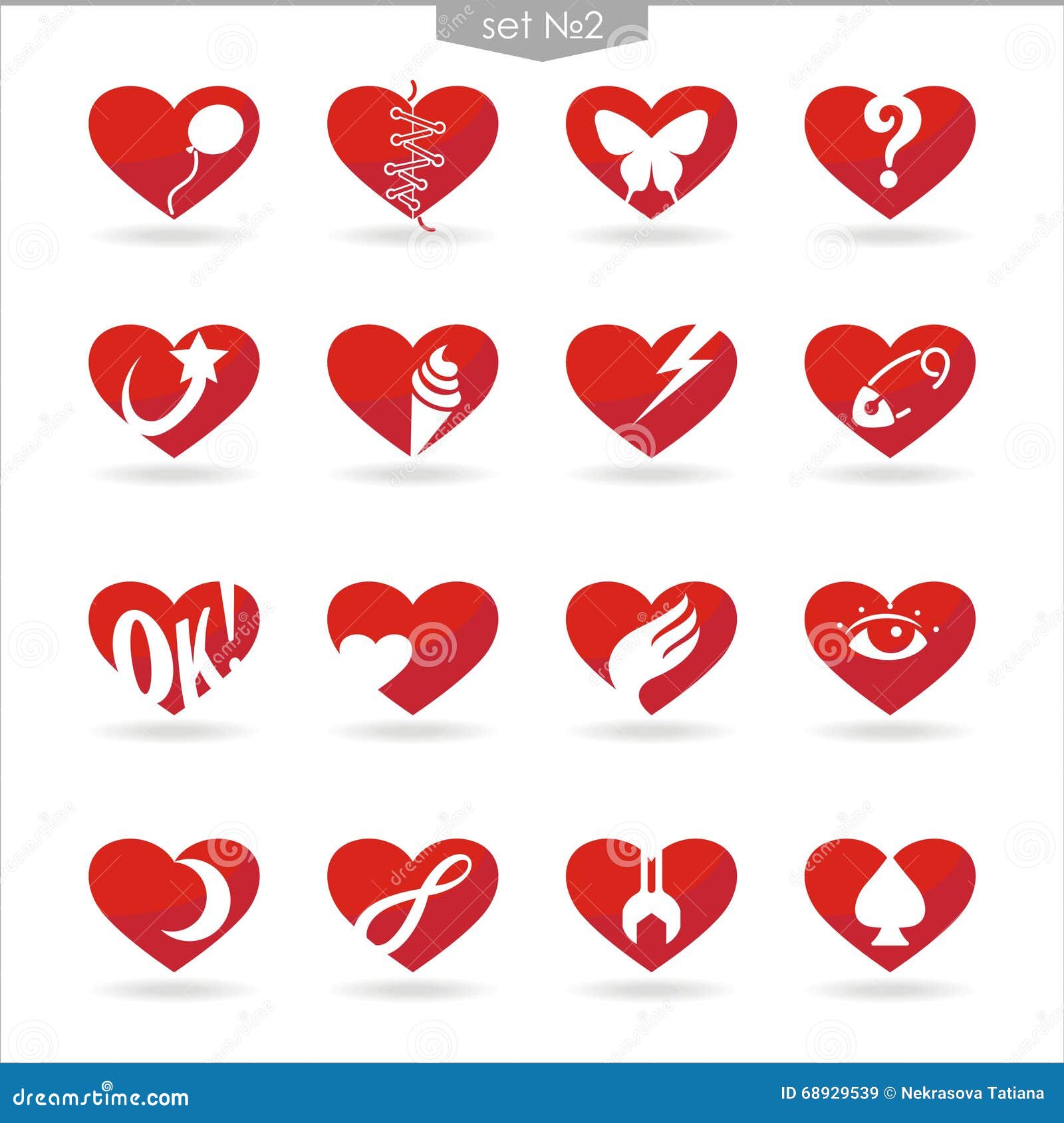 Coeur icons_set2 illustration de vecteur. Illustration du couleur ...