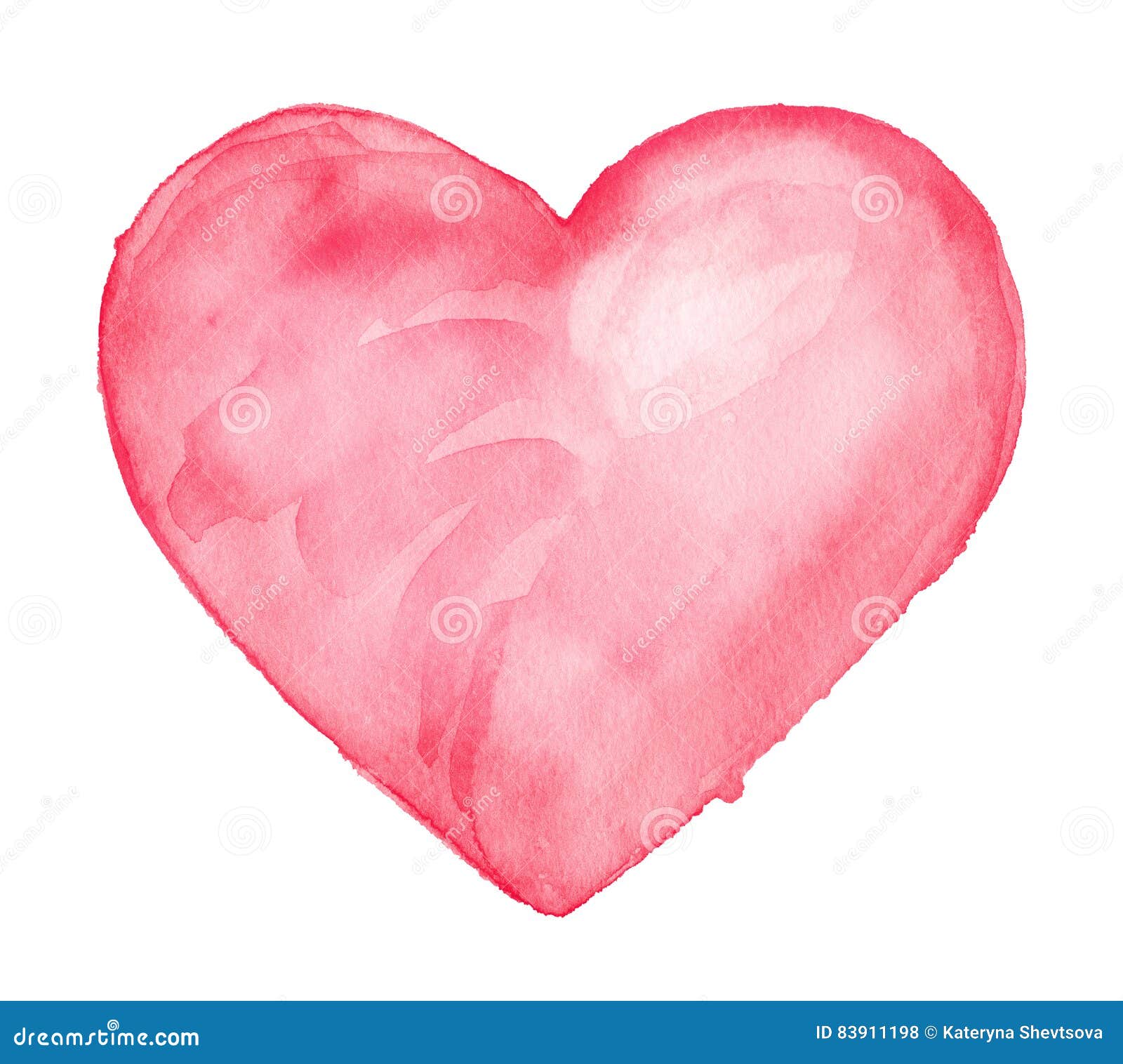 Coeur Mignon Illustration D'aquarelle Illustration Stock - Illustration ...