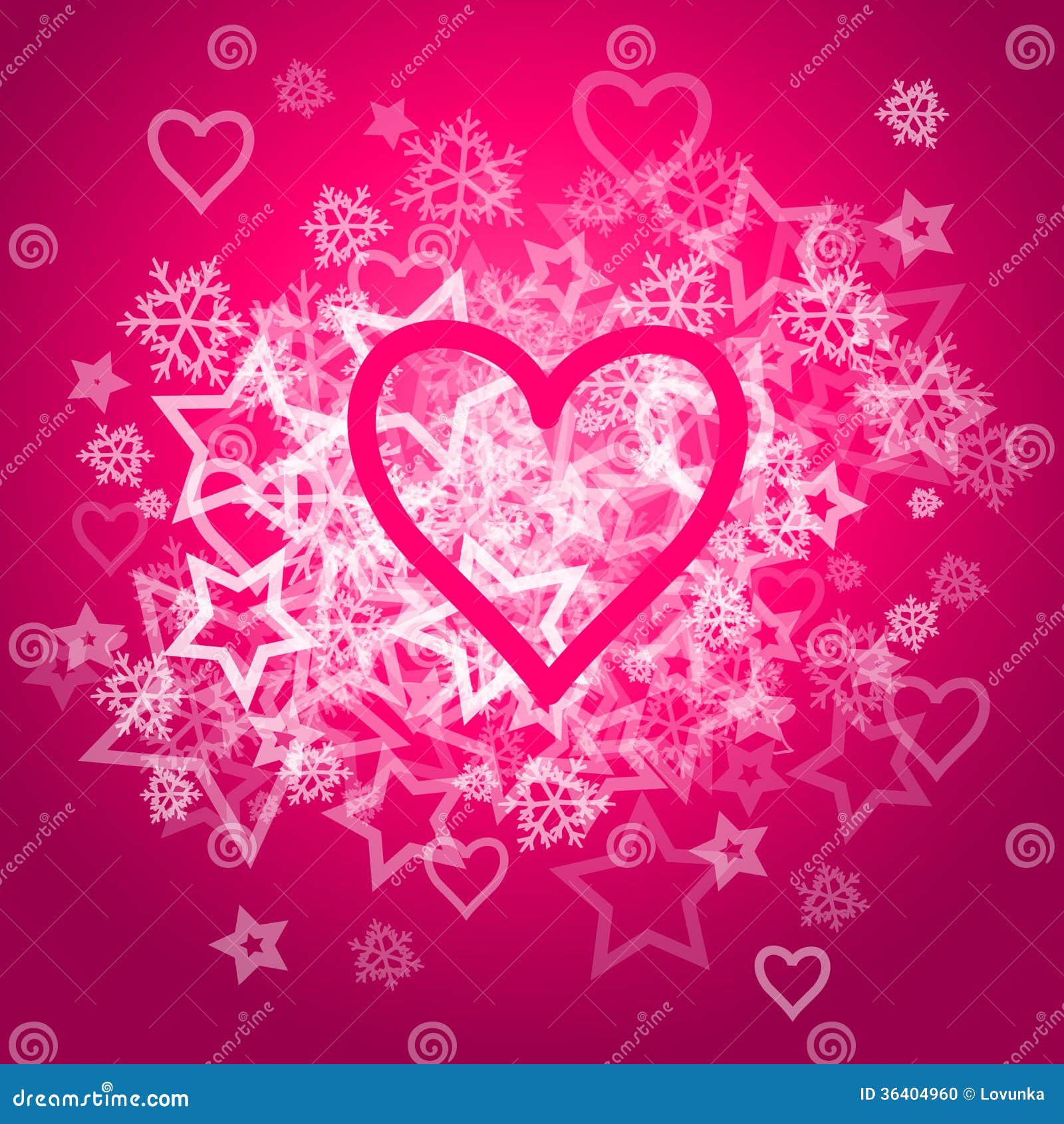 Coeur rose illustration de vecteur. Illustration du princesse - 36404960