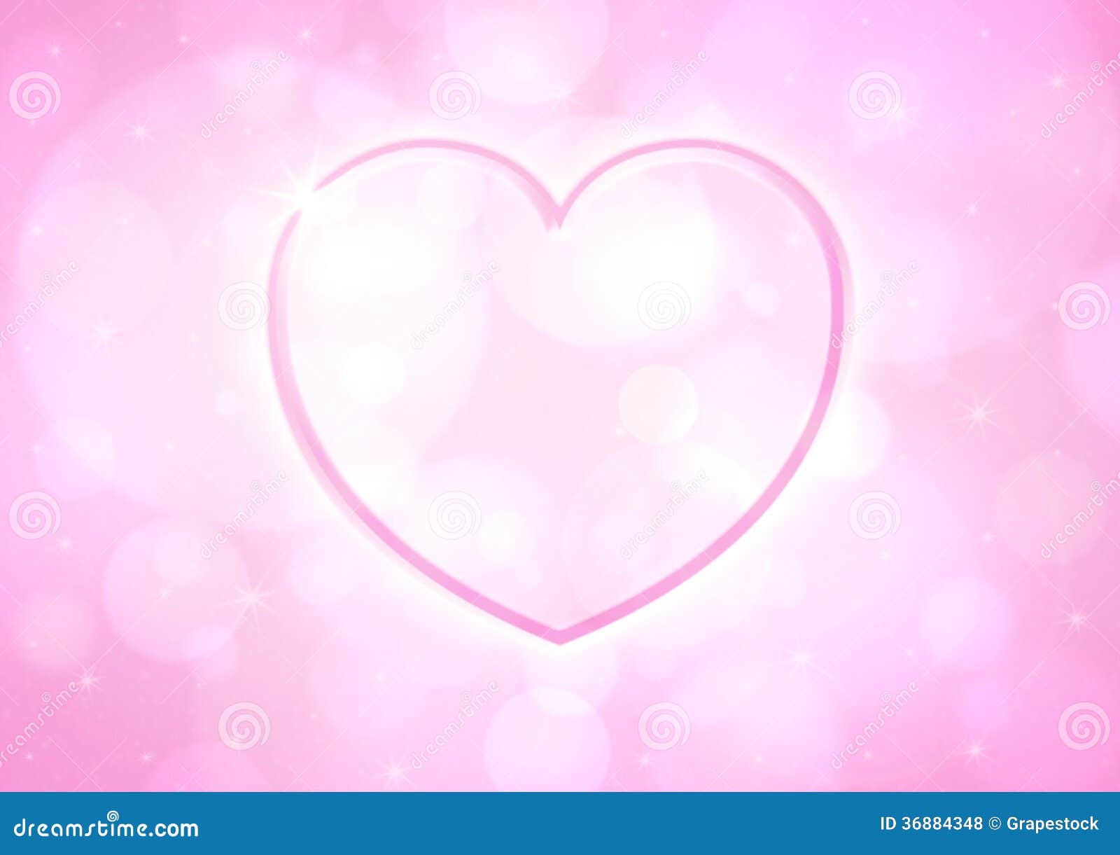 Coeur rose brillant photo stock. Image du mariez, heureux - 36884348