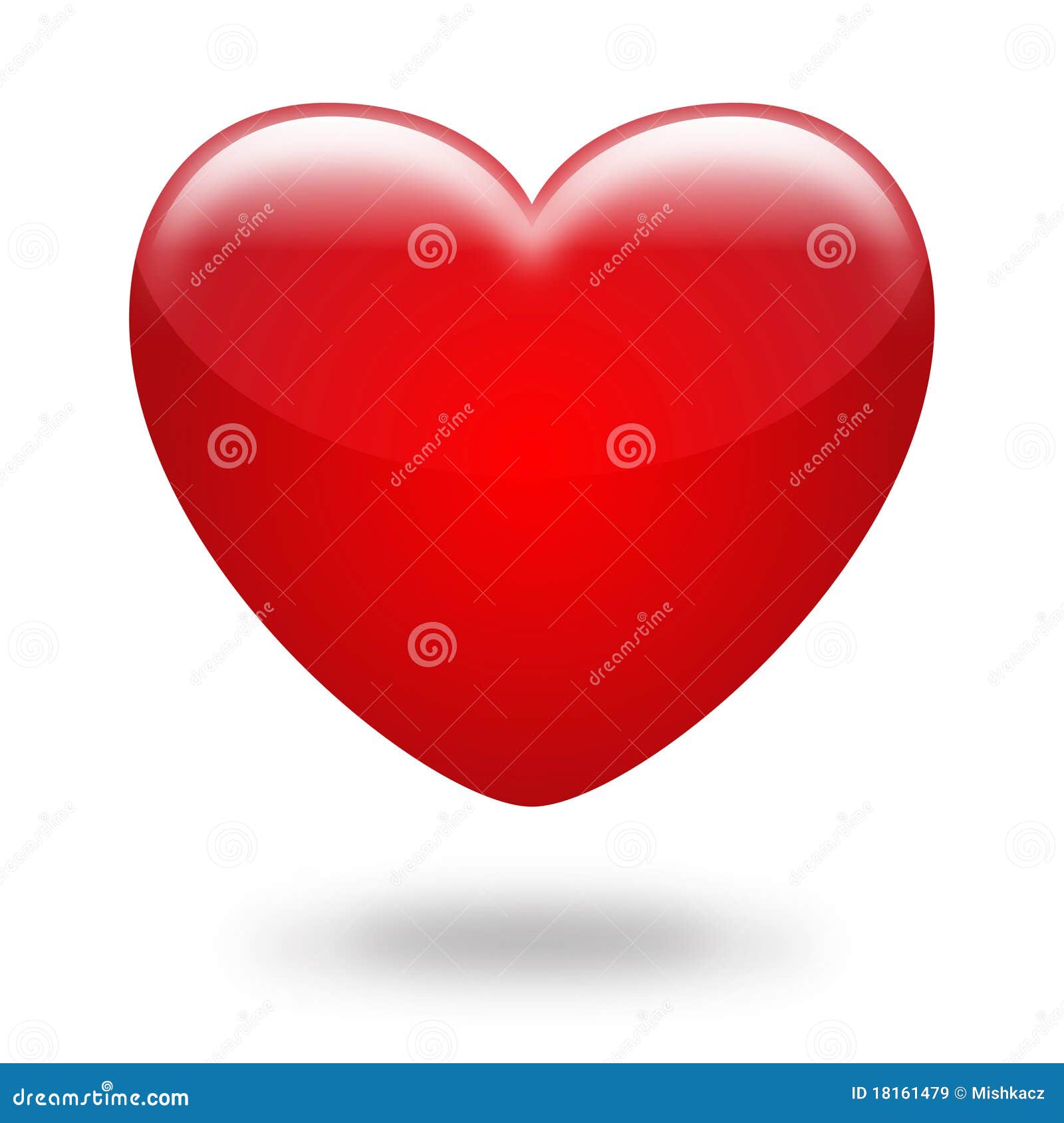 Coeur rouge illustration de vecteur. Illustration du anniversaire ...