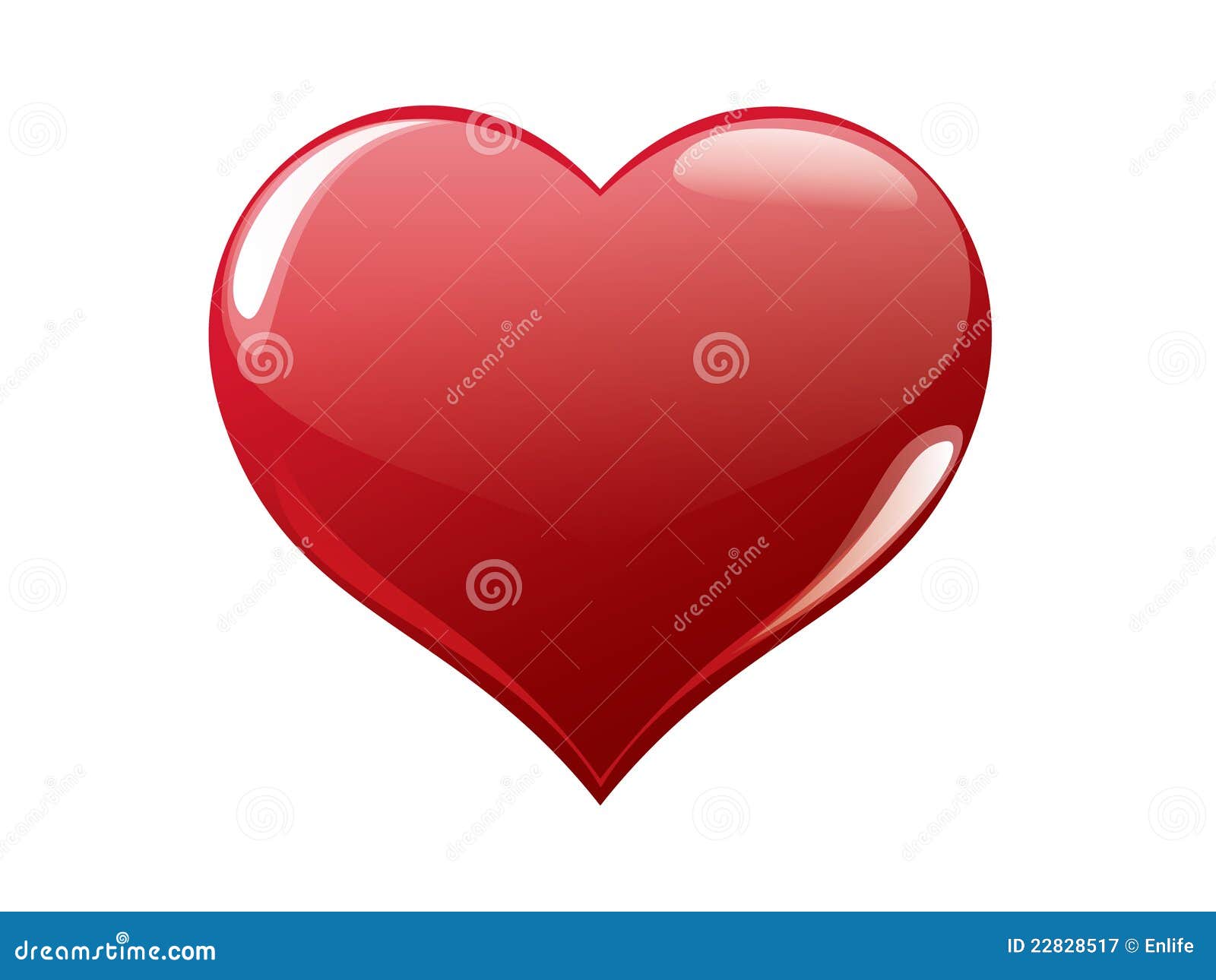 Coeur rouge #2 illustration stock. Illustration du sensation - 22828517