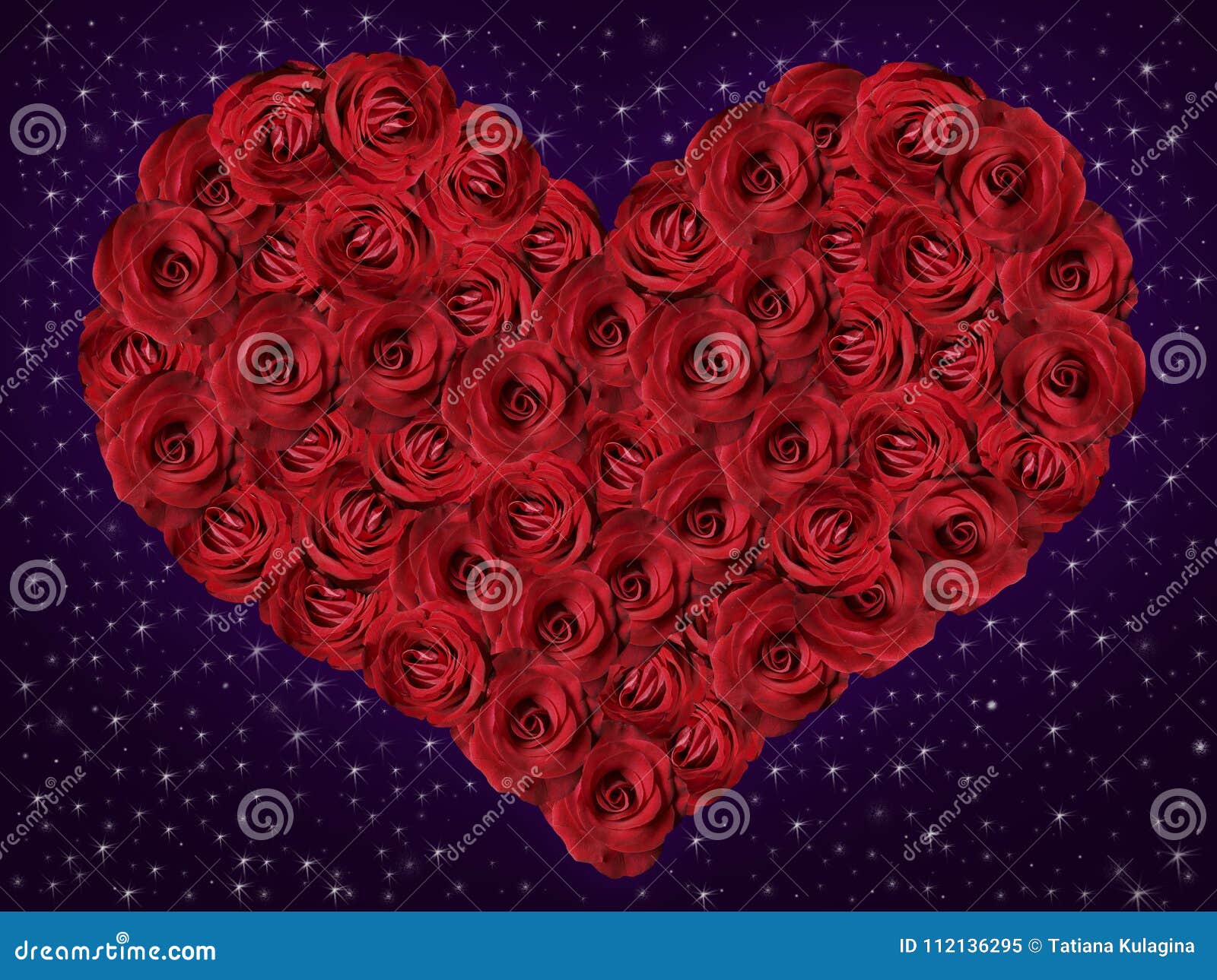 Coeur rouge des roses illustration stock. Illustration du nature ...