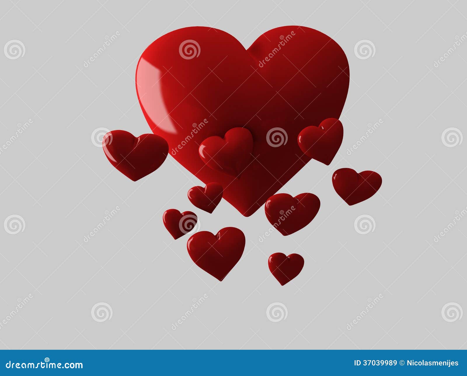 Coeur Rouge, Illustration 3d Illustration Stock - Illustration du ...