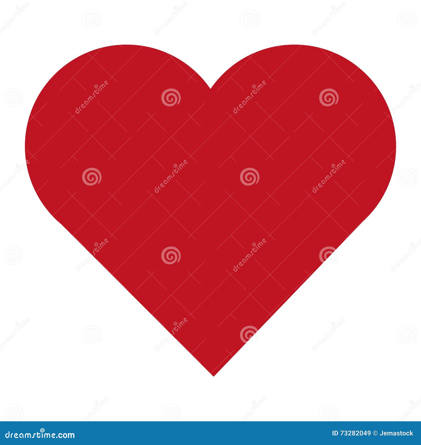 Coeur rouge simple illustration stock. Illustration du dessin - 73282049