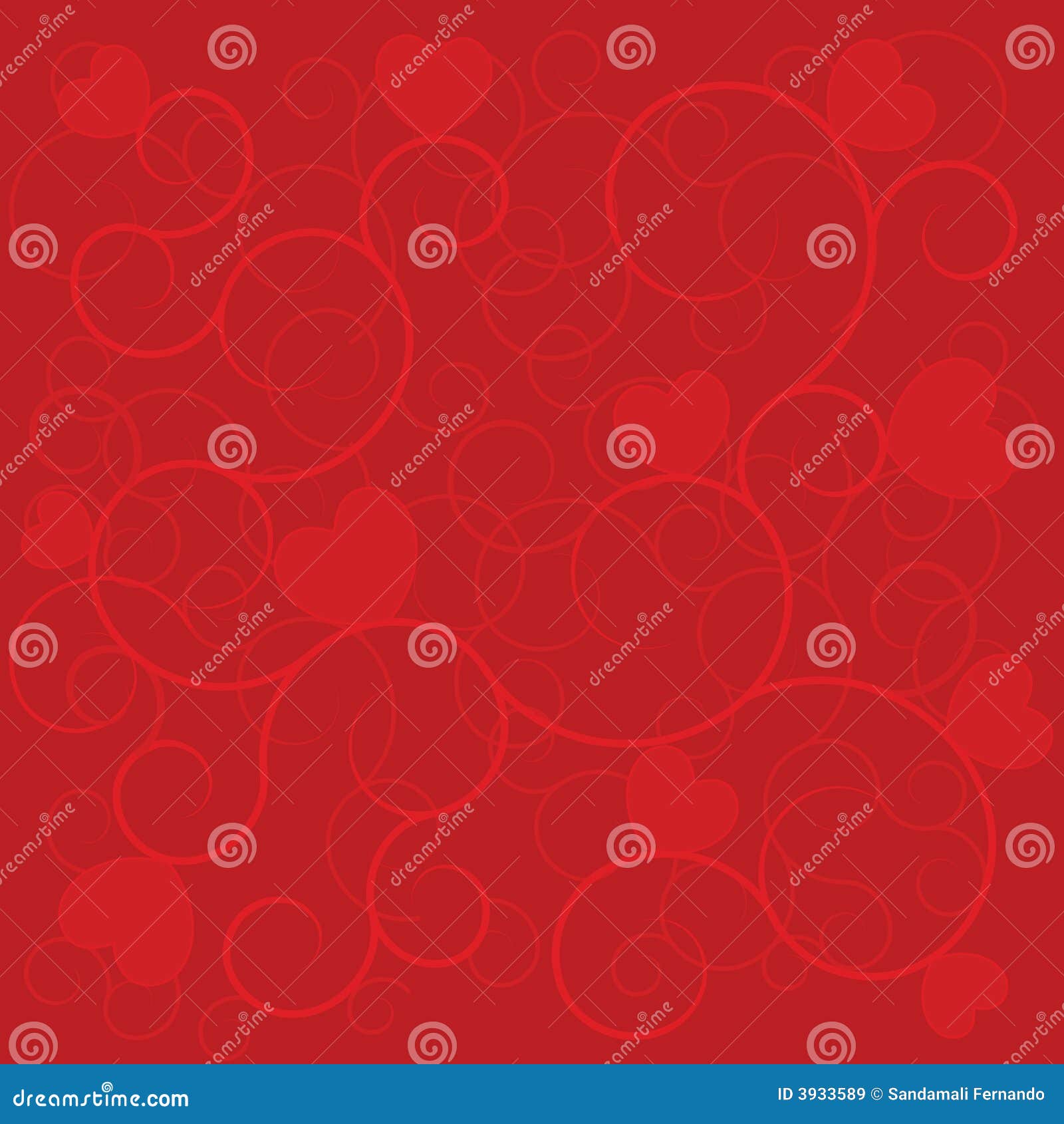 Coeurs De Rouge De Fond De Mariage Illustration de Vecteur ...