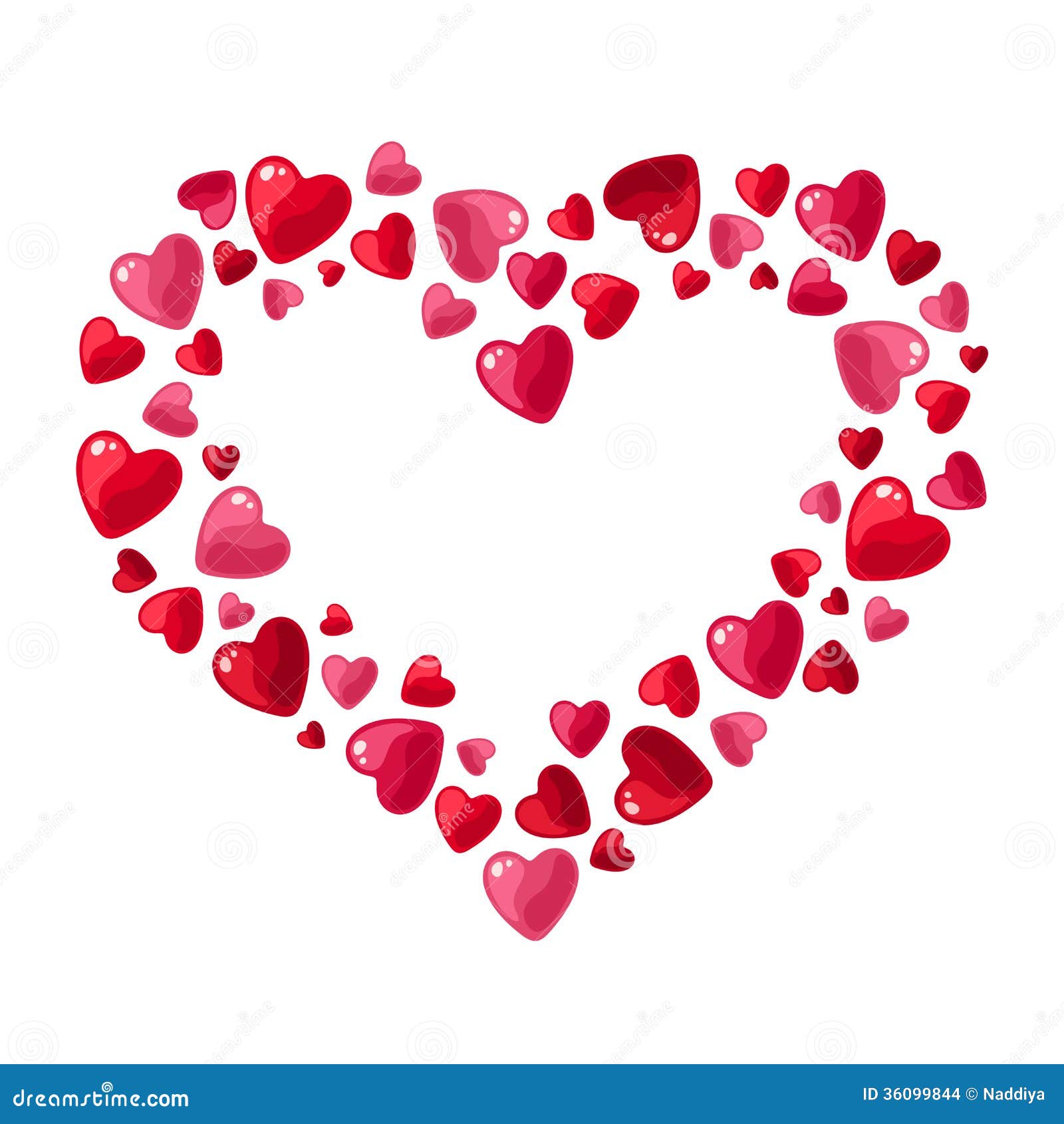 Coeurs de Saint-Valentin. illustration de vecteur. Illustration du ...