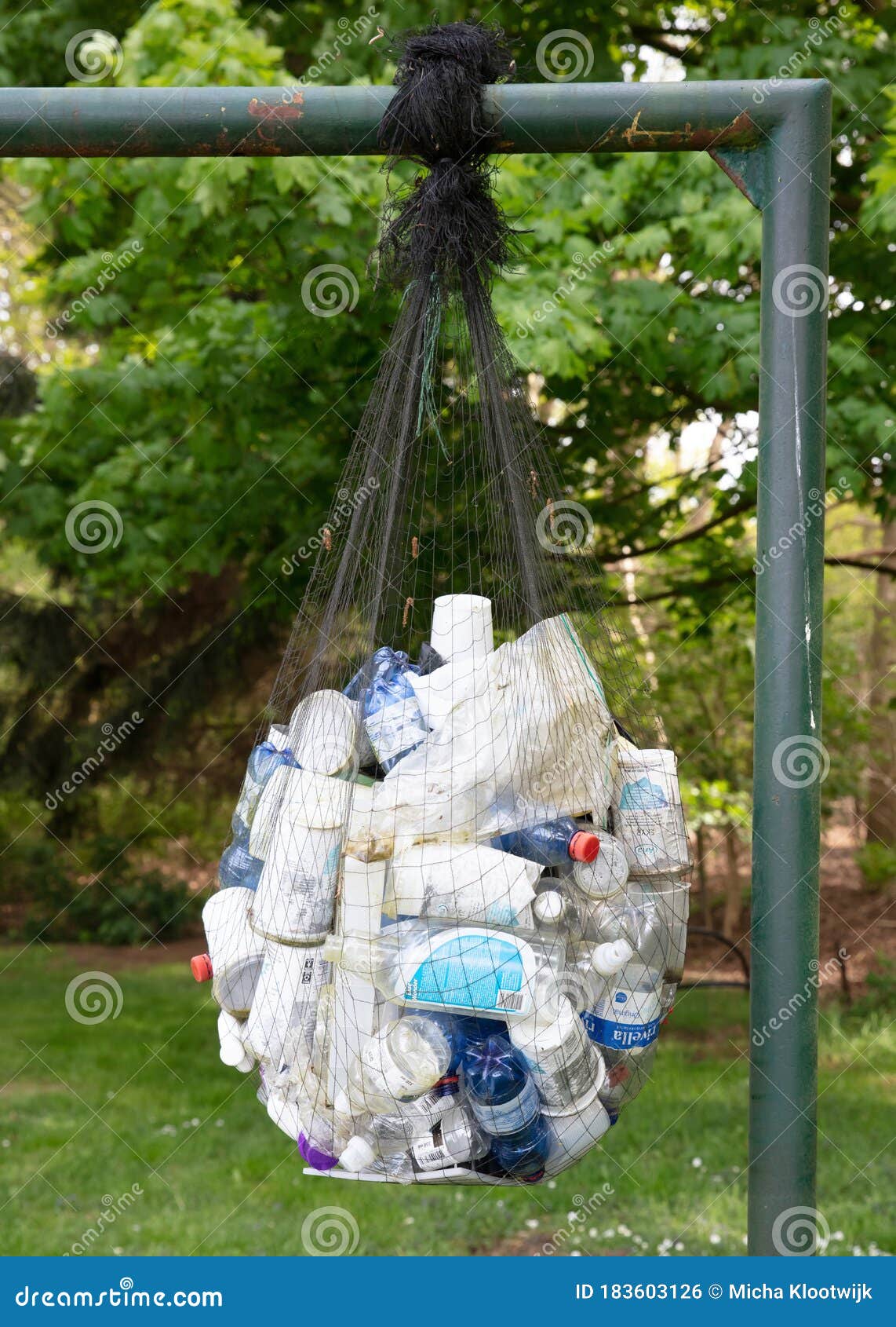 A Black Net Filled with Gathered Plastic Bottles Editorial Photo ...