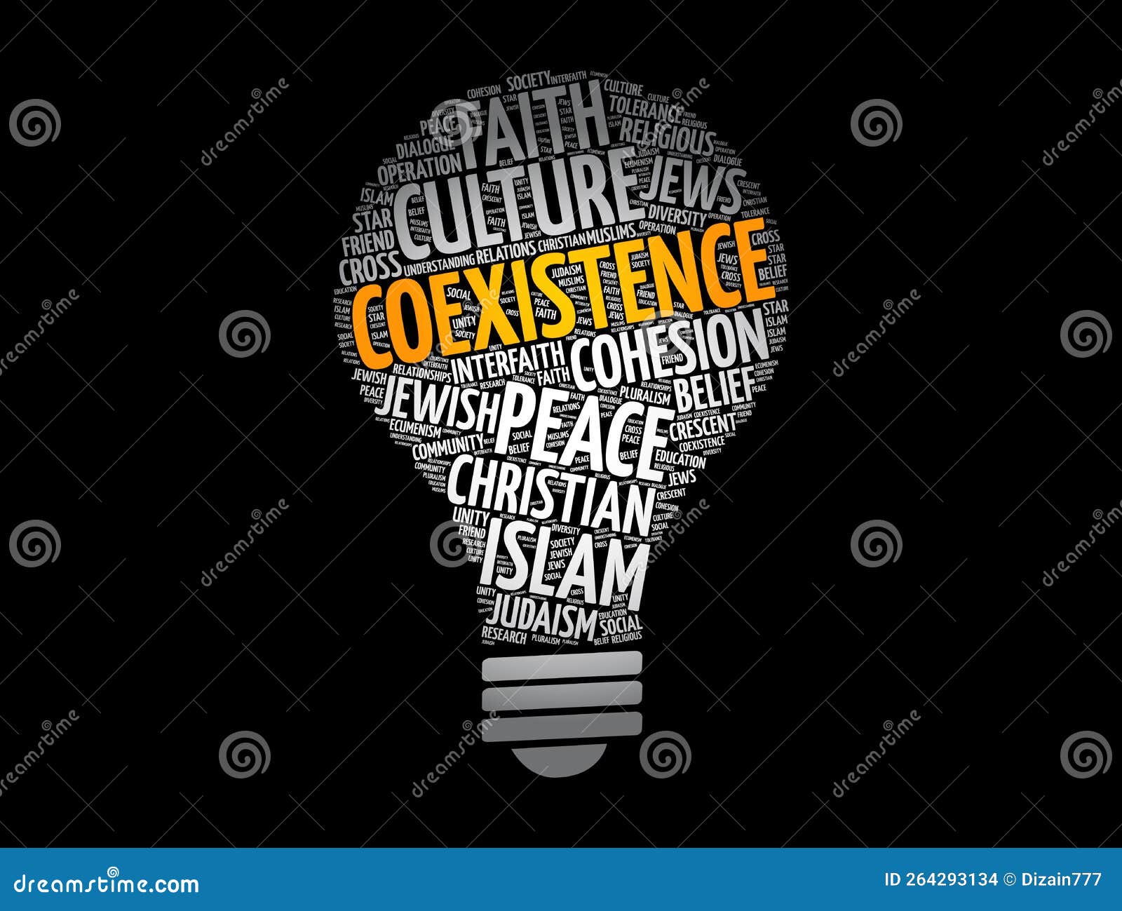 Coexistence Word Cloud Collage, Concept Background Royalty-Free Stock ...