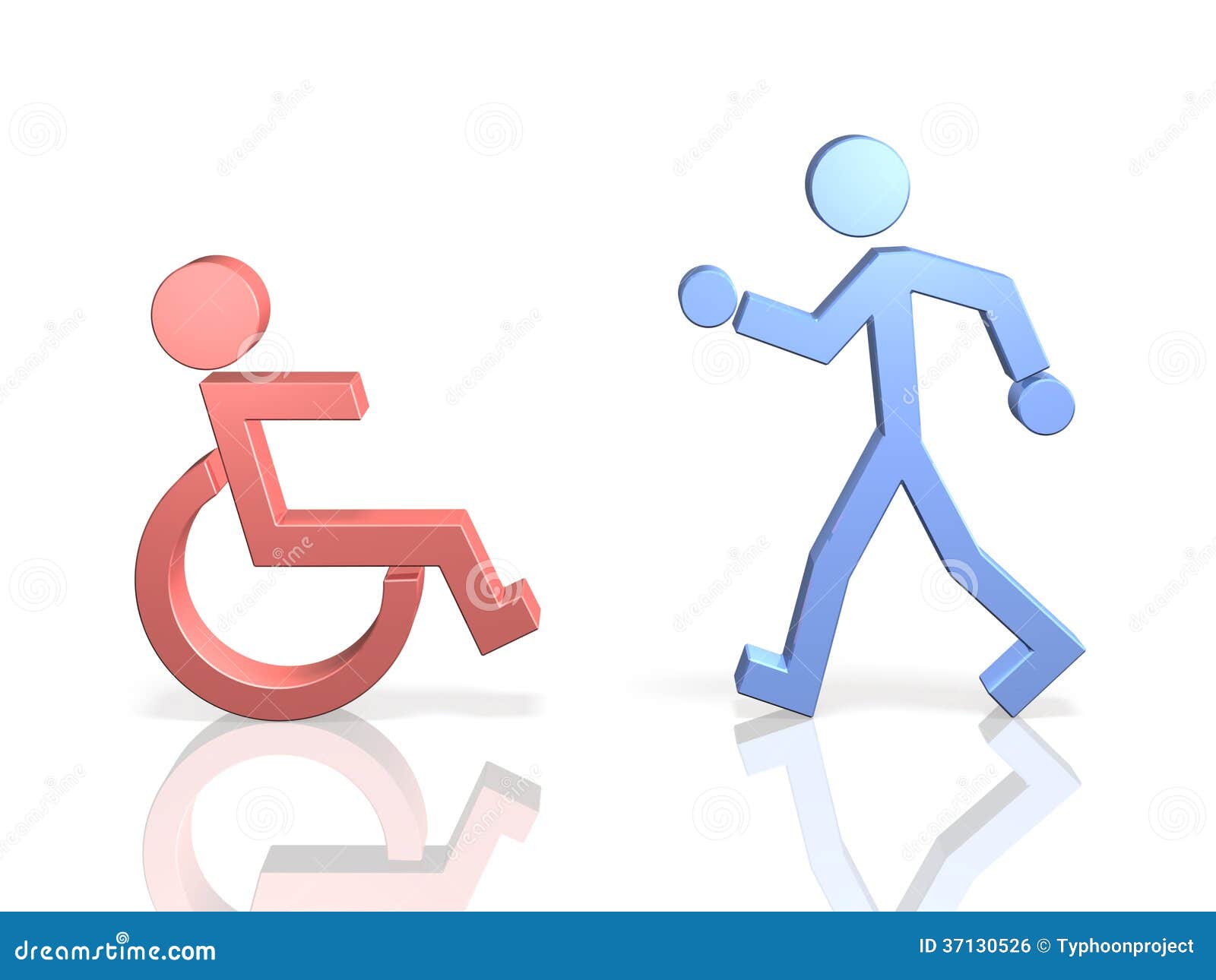 Coexistencia stock de ilustración. Ilustración de wheelchair - 37130526