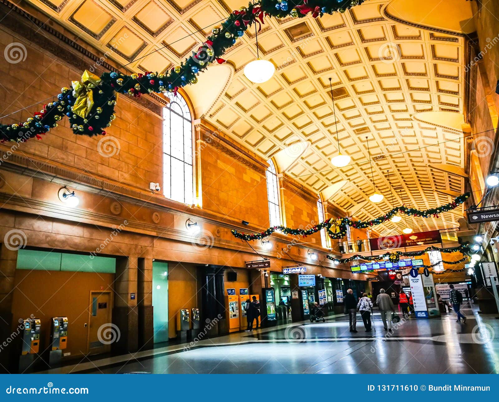 The Main Entrance Hallway of Adelaide Railway Station is the Central ...