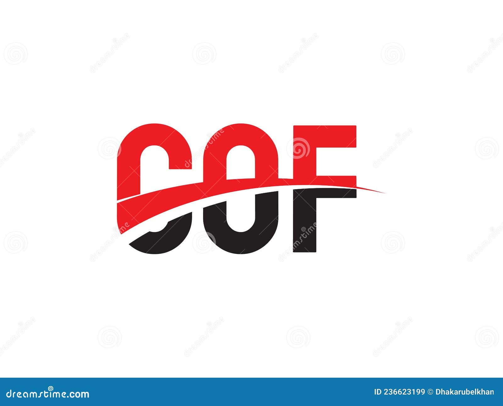 COF Letter Initial Logo Design Vector Illustration Stock Vector ...