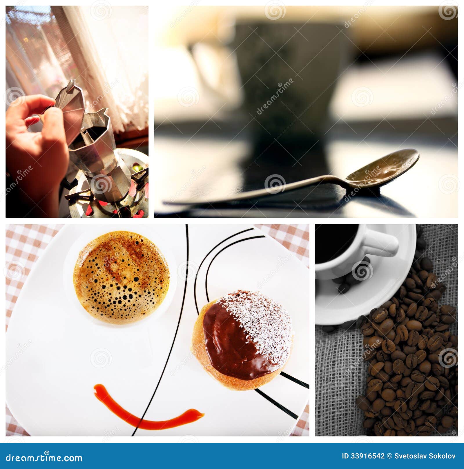 Cofe collage stock photo. Image of caffeine, coffe, energy - 33916542