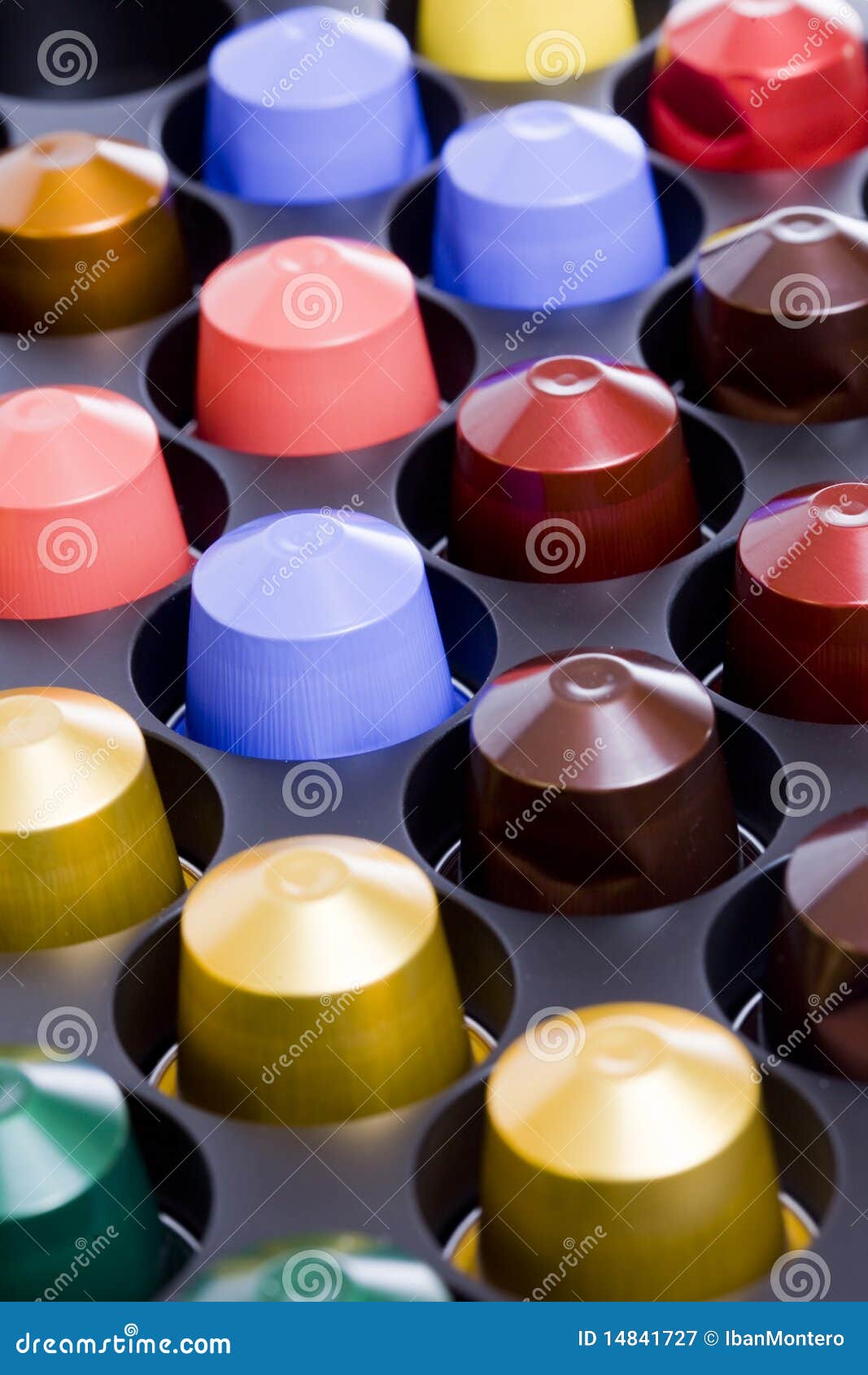 Cofee capsules stock image. Image of decaffeinated, caffeine - 14841727