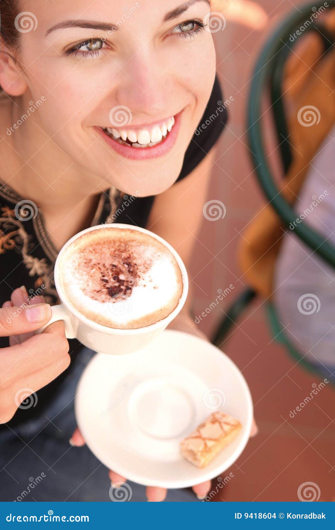 Coffe stock photo. Image of enjoying, food, cake, holding - 9418604